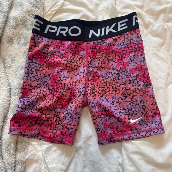 Nike | Bottoms | Nike Pro Pink And Purple Compression Shorts | Poshmark